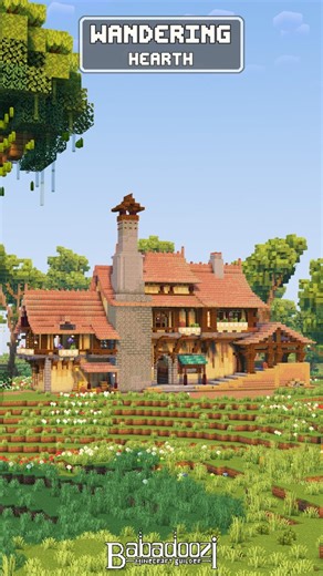 Babadoozi | Minecraft Builder on Instagram: "🏡 Wandering Hearth | Minecraft Fantasy 🌳 👥 Collab with @numnumpig__ 📥 Visit my profile for my patreon page! ✅️: Follow! ❤️: Like! 🤝: Share! 💬: Comment! 📥: Save! 🔖: #minecraft #minecraftbuilds #minecraftbuild minecraftcreative minecraftcreation minecraftcreations minecraftgamers minecrafthouse"