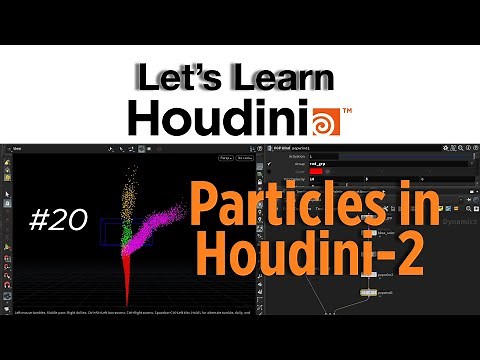 Let's Learn Houdini : Particles in Houdini-02 | POP Color | POP Group