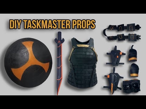How To Make Taskmaster Shield, Sword, Armor Vest, Armor Pieces & Belt From Thunderbolts