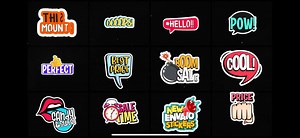 Animated Stickers | After Effects Template | 2D Animations | Motion Graphics - Etsy Canada