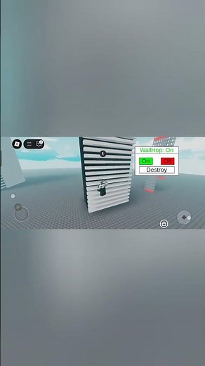 Roblox wall hop script #robloxobby #fluxusexecutor #parkour #shorts