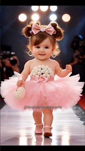 💖 Pink Princess vs 🌼 Yellow Sunshine | Cutest Baby Fashion Walk 👑 | Tiny Star Baby World ✨