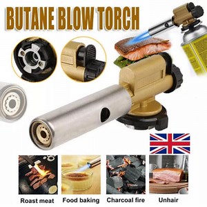 Butane Gas Blow Torch Burner Welding Auto Ignition Soldering BBQ Flame Thrower  | eBay UK