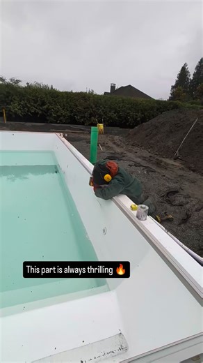 We have completed the installation of the beam bonding concrete around the pool. It took longer than expected because we had rain for so many days in a row. Glad that's done. Now tomorrow all that's left is connecting the gas heater and run the pool equipment. Clean it and let Pride Landscaping continue their project. Stay tuned for the final transformation of this pool project. | Action Hardscapes Limited