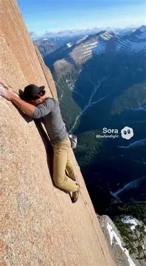 Extreme Free Climbing – No Ropes, Maximum Adrenaline!”#shortvideo