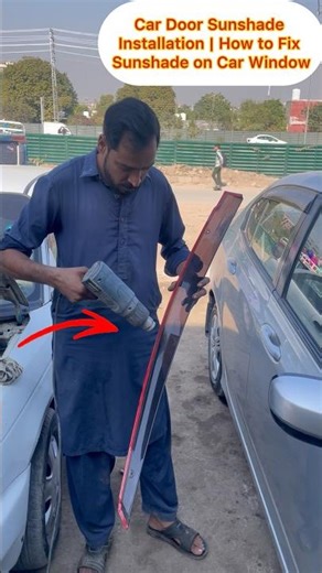 How to Install Car Door Sunshade Easily #aliautoworkshop #toyotacorolla #diycarrepair