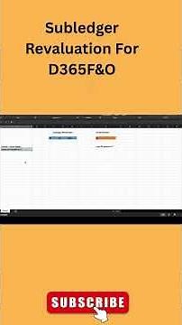 Subledger Revaluation For D365F&O