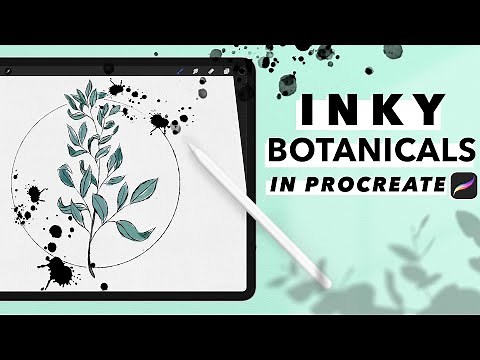 Drawing Inky Botanicals in Procreate (with FREE BRUSHES)