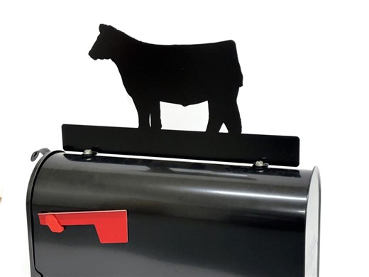 Custom Steer Calf Metal Mailbox Topper: Farmhouse Decor, 17-inch Wide - Does Not Include a Mailbox - Etsy