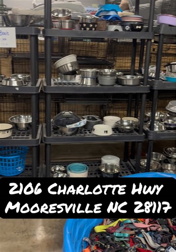2106 Charlotte Hwy, Mooresville NC 28117. 1/17/2026, 12PM-3:30PM Warehouse Sale - the lowest prices we’ve had at any warehouse sale! Tons of stuff marked at just a dollar! We also are offering airplane carriers and crates for sale for the first time ever. Toys, clothes, leashes, collars, harnesses, grooming supplies, food storage containers, pet stairs, ramps, wheelchairs, slow feeders, raised feeders, litter boxes, cat trees, scratching posts, and SO! MUCH! MORE! 100% of proceeds benefit the li