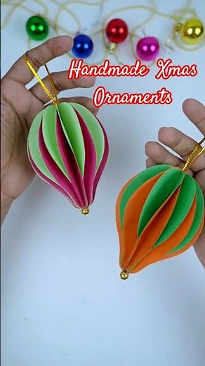 Easy Paper Christmas Craft Ideas 🎄✂️Make Stunning Ornaments