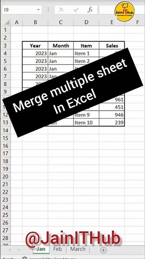 Combine multiple Worksheet into One in just FEW SECONDS | Excel Trick