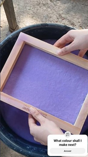 How to make Paper from waste Paper 💜| Hand made Paper at Home #paperart #recycledpaper #papercuts