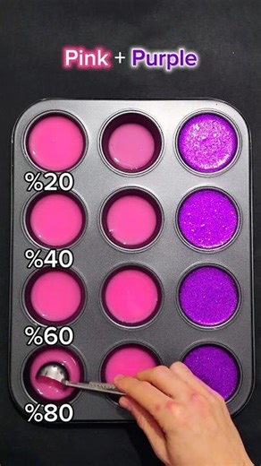 🌸💜 Pink + Purple | Pastel Harmony in Four Blend Ratios 🎨✨ #colortherapy #colors #colormix