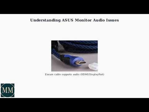 How to Fix ASUS Monitor No Sound – HDMI/DP Audio, Volume & Windows Settings