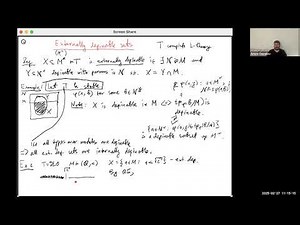 "External definability", by Artem Chernikov