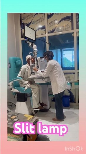 Slit lamp examination