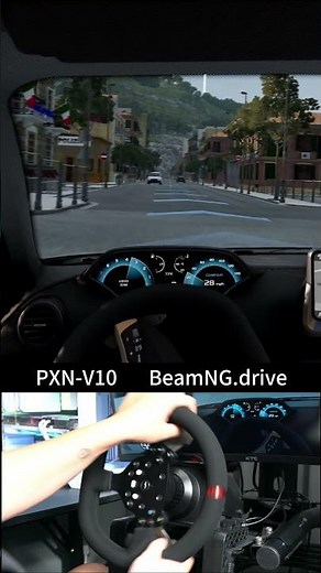 V10 BeamNG drive Part 8. How to setup PXN V10 steering wheel BeamNG drive? #shorts #pxn #beamngdrive