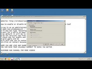 How to enable or disable BranchCache services by system configuration tool
