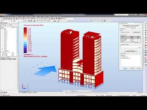 Enhanced Wind Load Simulation - Robot Structural Analysis Professional 2016