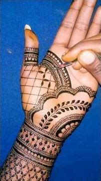 nisha mehndi design for hand #youtubeahorts #nishamehndidesign #heenamehndi