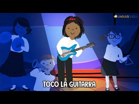 ¿Qué instrumento tocas? | Spanish Songs for Kids | Language Angels