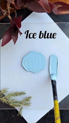 How to get ice blue colour by acrylics | acrylic colour mixing for ice blue #ice #blue #colour