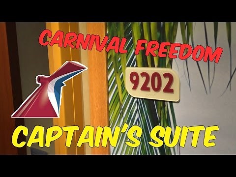 2016 Carnival Freedom, Room 9202, Captain's Suite
