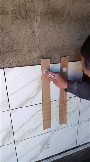 Technique and skills of wall Tiles decorations #viral #construction #shorts #youtubeshorts #video