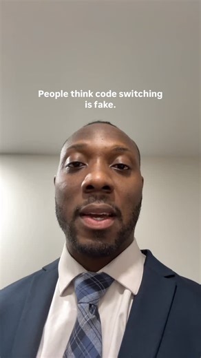 Joe Grimes on Instagram: "People sleep on Code Switching like it’s a bad thing. Use your street knowledge and common sense to your advantage…Others do far worst 🤷🏾‍♂️ #awareness #mindset #mentality #respect"