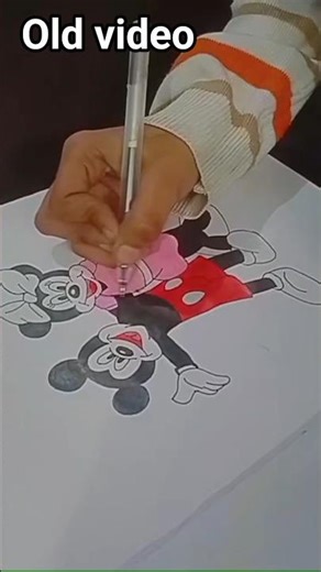 art 🎨 #mickey mouse #drawing #withcolour #trending #shortvideo #shorts #