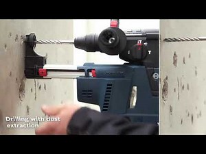 Bosch GDE 18V-16 Professional – the integrated dust extractor for 18-volt rotary hammers
