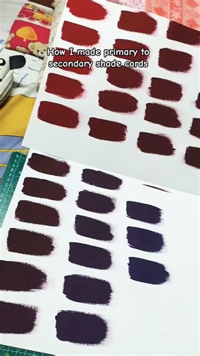 How I made primary to secondary swatches