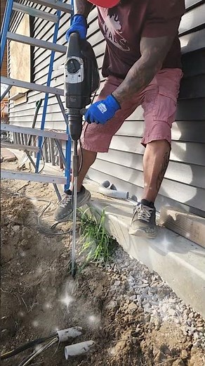 How to drive a grounding rods #diy #diyprojects #electrical #electrician