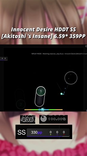 Innocent Desire HDDT SS [Akitoshi's Insane] #osu #osugame