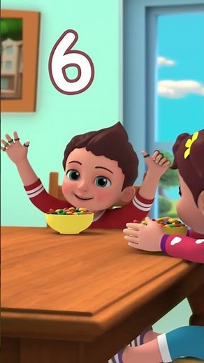 Numbers Song With Finger Family #shorts #nurseryrhymes #kidssong #meekosfamily