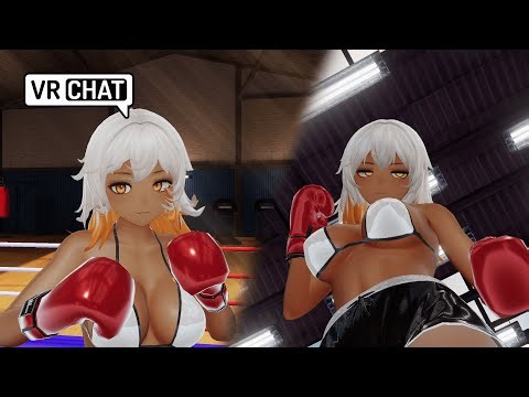 Giving a nice hitting fight VRchat POV BOXING