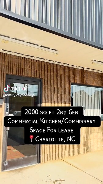 2nd Gen Commercial Kitchen for Lease in Charlotte, NC