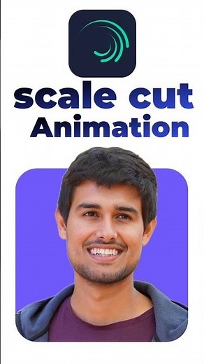 how to create a scale cut animation.