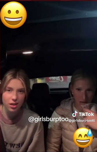 Loudest Burp Girl in Car