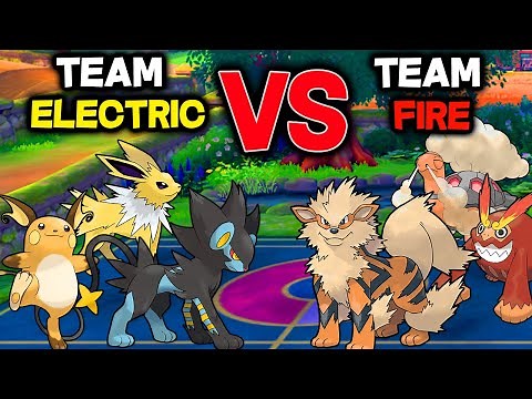 Which Type is Stronger? Fire Vs Electric Type Pokemon!