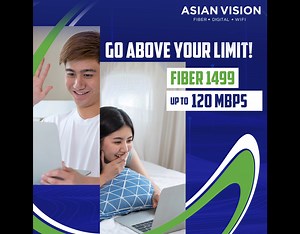 Faster communication with #AsianVisionFiber 1499. Go above your limit with up to 120 mbps. Sign up today! #AsianVision | Asian Vision | Facebook