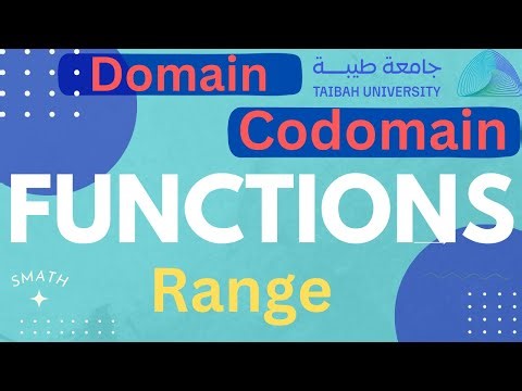 Functions, Domain, Codomain and Range | المنطق شرح الدوال