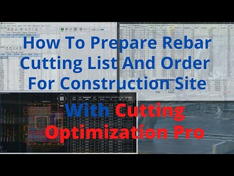 Rebar Cutting List And Rrder For Construction Site with Cutting Optimization Pro