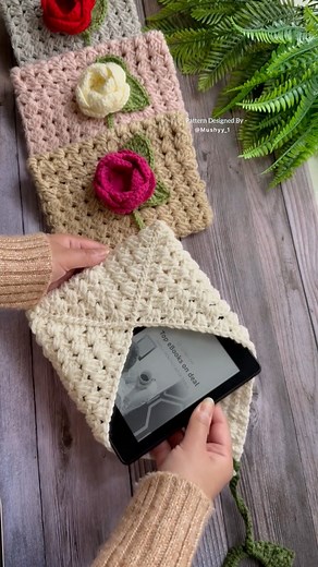 438K views · 6.2K reactions | Crochet Rose Blossom Customizable Book Covee pattern By Mushyy. Get this Patterns available exclusively on Etsy Shop - Mushyy Store. Link in no & comments! #crochet #crochetaddict #handmadewithlove #crochetinspiration #yarnlove #crochetart #crochetlife #crochetersofinstagram #crochetpattern #yarnaddict #crafty #fiberart #hookedoncrochet #crochetlover #MadeWithLove #crochetlove | Mushyy_1 | Facebook