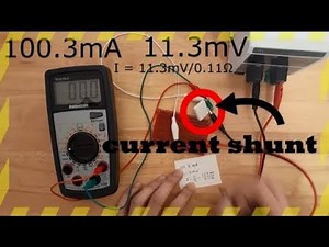 How multimeters measure current (Current shunt)