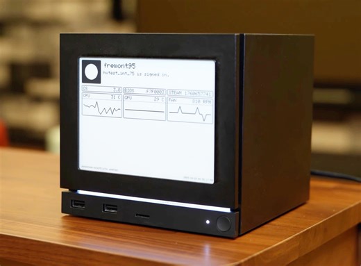 Valve mostra la Steam Machine con display e-ink