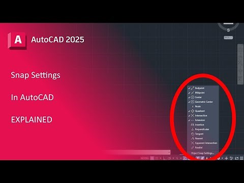 AutoCAD Snaps Explained