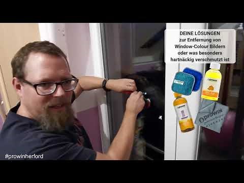 Altes Windowcolour mit dem proWIN Orange Power entfernen - der kraftvolle -must have- Reiniger