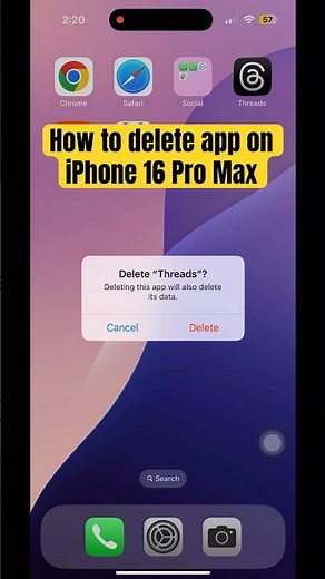 How to delete app on iPhone 16 Pro Max